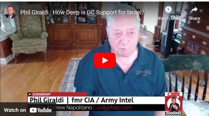 Phil Giraldi : How Deep is DC Support for Israel?