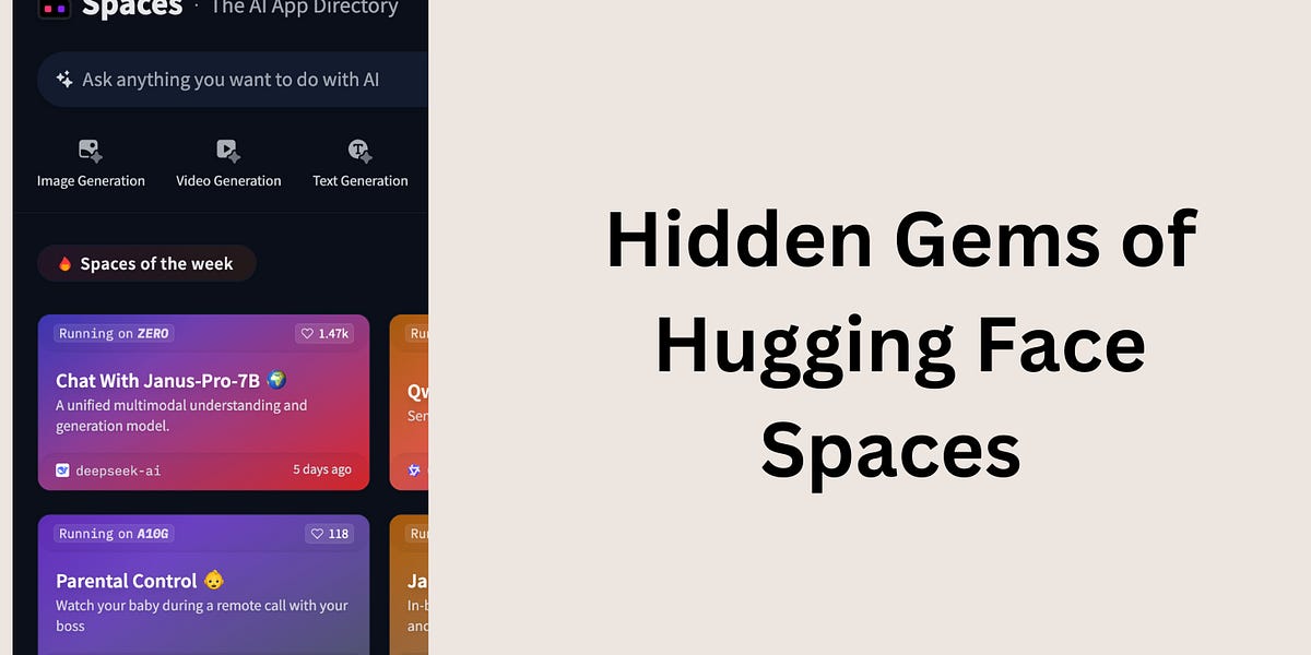 Hidden Gems of Hugging Face Spaces - by Stepan Ikaev