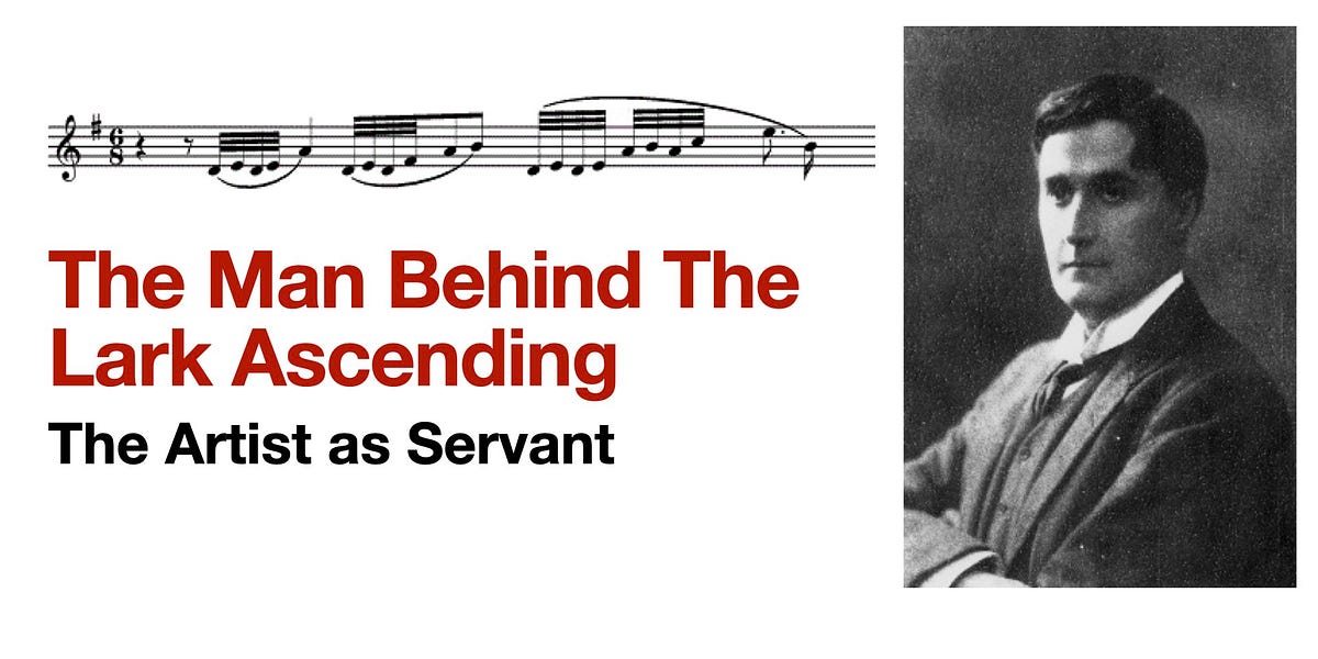 The Man Behind The Lark Ascending - by James Cary