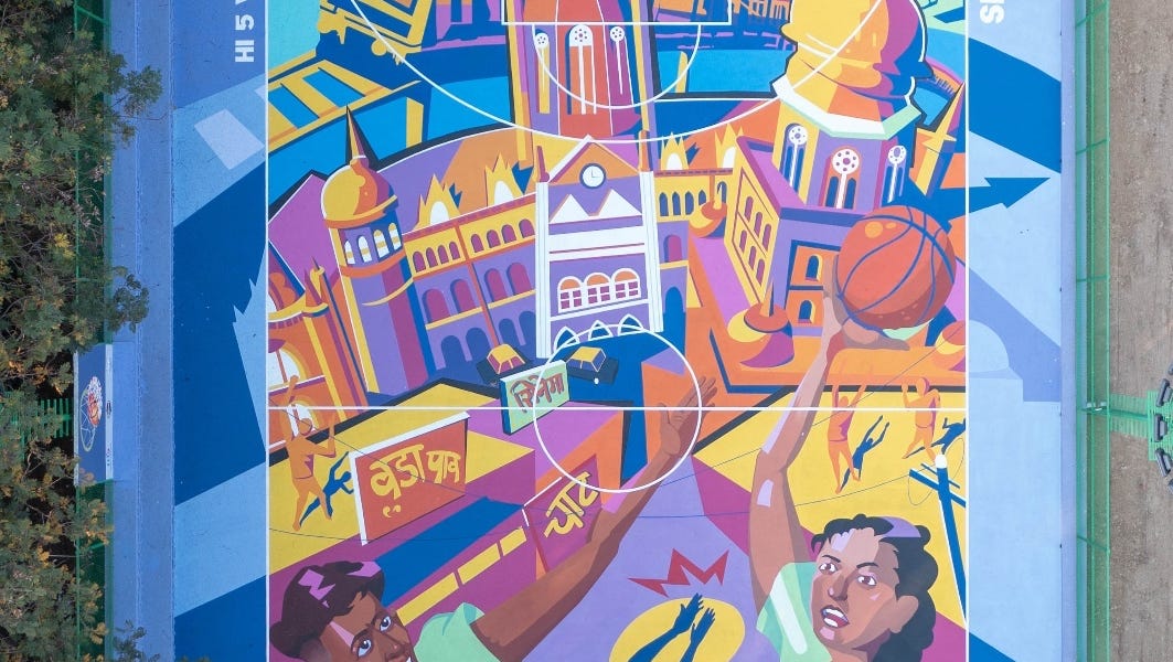 New Mumbai Basketball Court inaugurated by 2K Foundation and Hi5