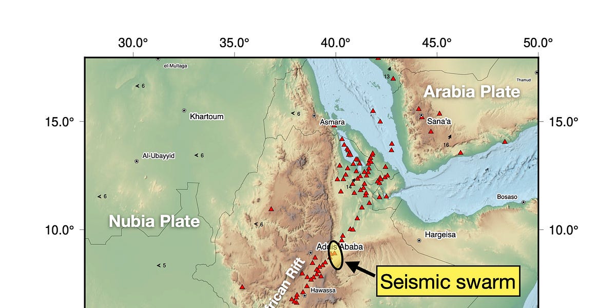 Seismic swarm rattles Ethiopia