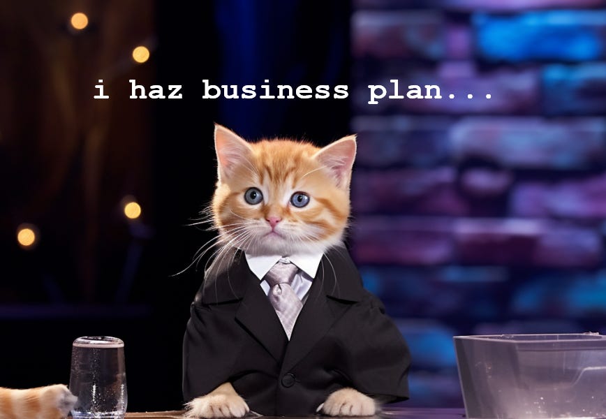 kitten corner: fool-proof business models - by gatito bueno