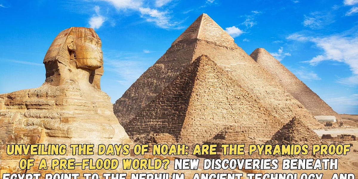 Are the Pyramids Proof of a Pre-Flood World? New Discoveries Beneath ...