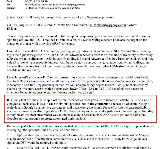 Day 3: Judge Asks About Breaking Up Google - by Tom Blakely