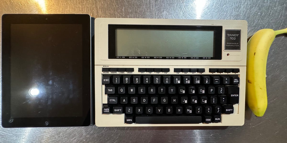 The Tandy 102 Portable Computer - by Paul Lefebvre