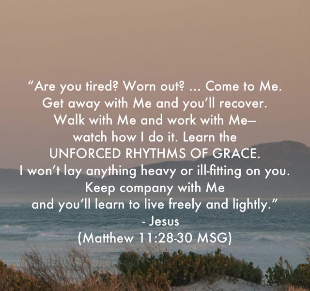 "UNFORCED Rhythms of Grace" - by tracycorrine