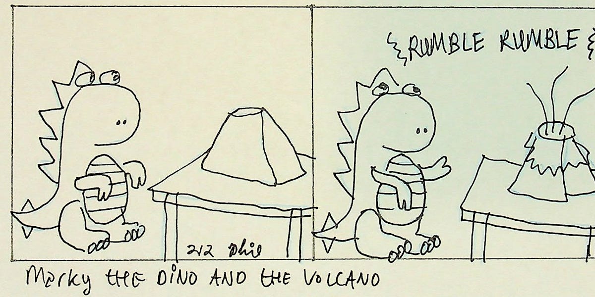 Marky the Dino - by Phil Wu - Color Blue