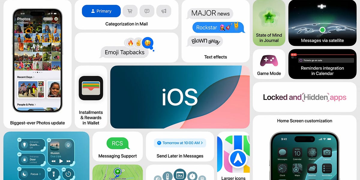 iOS 18: Making iPhones as customizable as Android and send Messages over satellite