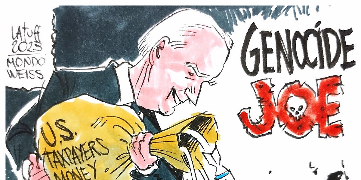 "CONDEMN HAMAS! AND SUPPORT GENOCIDE JOE BIDEN THE MASS BABY KILLER!"