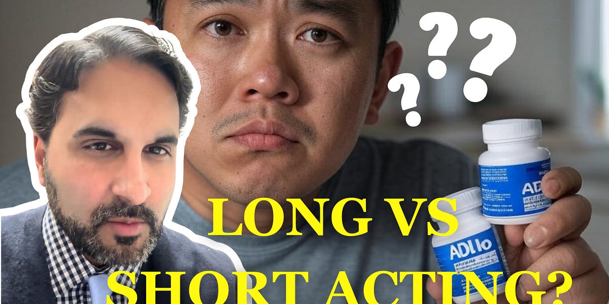ADHD STIMULANT Medications: Long vs. Short Acting 🔍