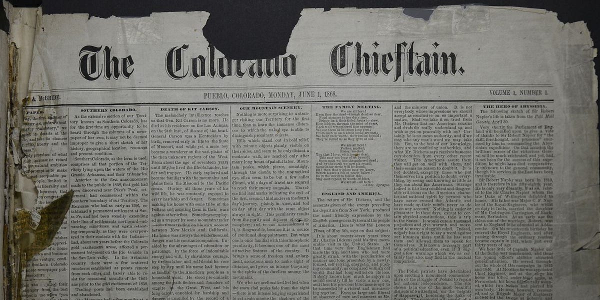 Thank You Pueblo Chieftain Pressmen and Presswomen