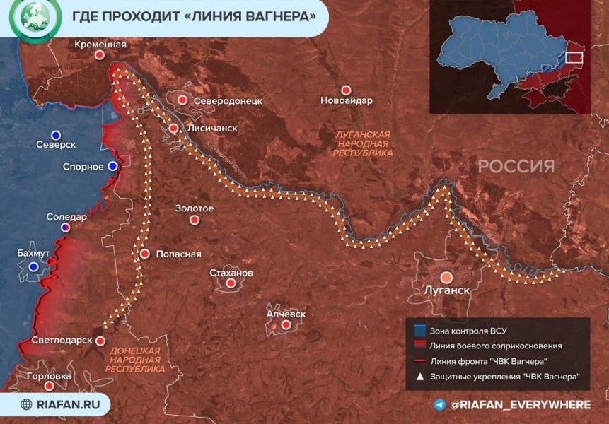 Wagner Group Building Fortification Line Across Donbas Region