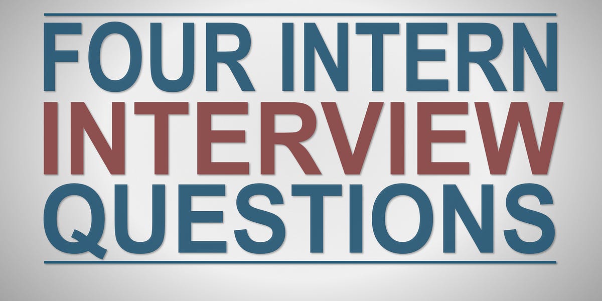 The Four Programming Questions from My 1994 Microsoft Internship Interview