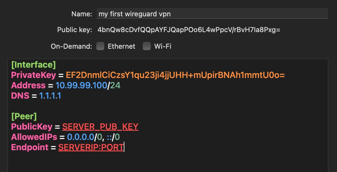 Quick VPN setup with AWS Lightsail and Wireguard
