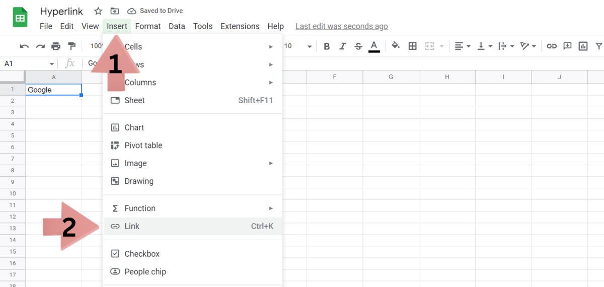 How to Insert a Google Sheets Hyperlink in 5 Seconds: