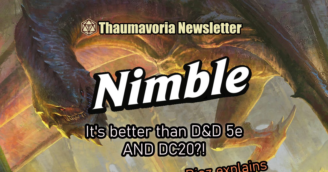 Nimble 5e versus very large dragons: The Battle of Playstyles