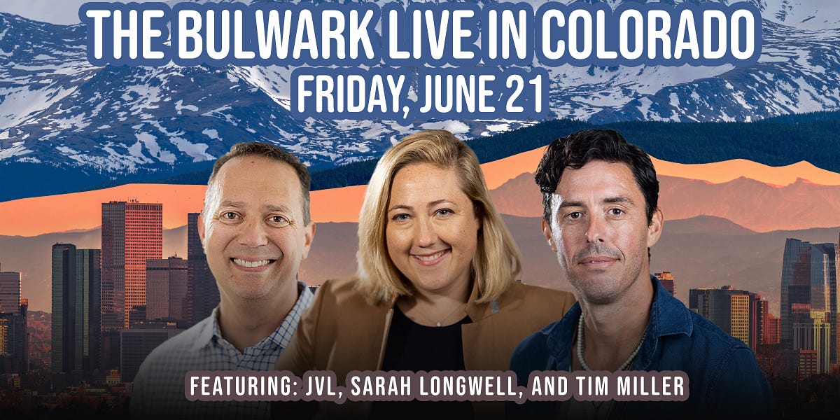 Join The Bulwark at these upcoming events - The Bulwark