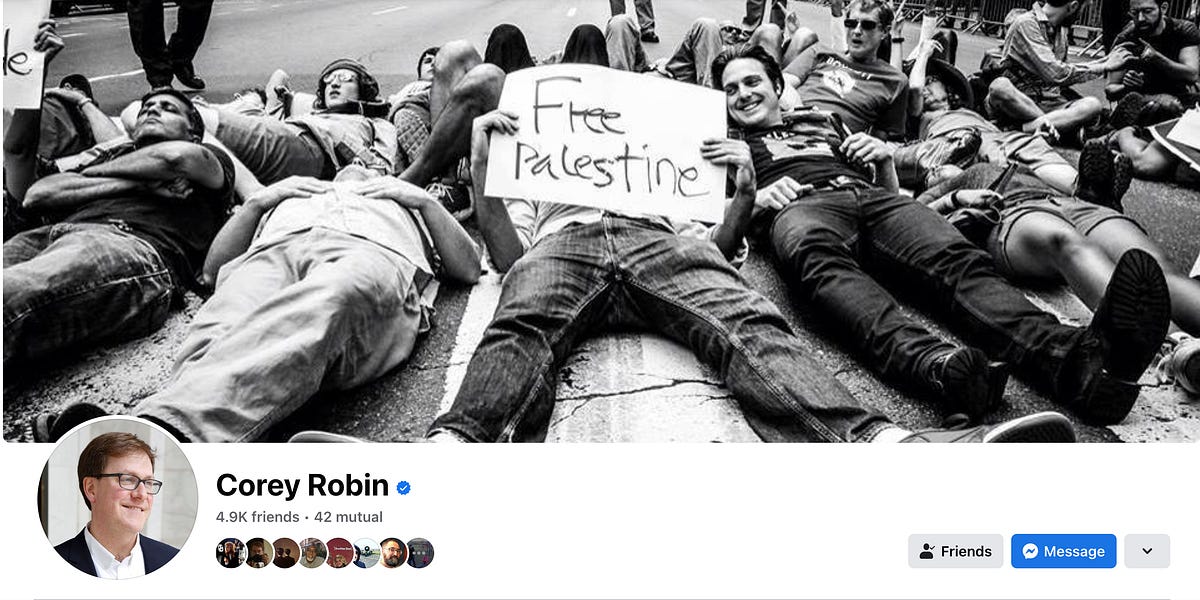 Corey Robin's Big Bold Facebook Adventure