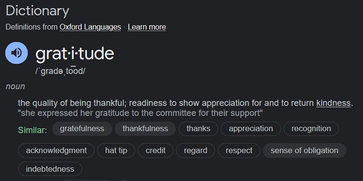 Gratitude. - by Jon Doolen - Jon’s Substack