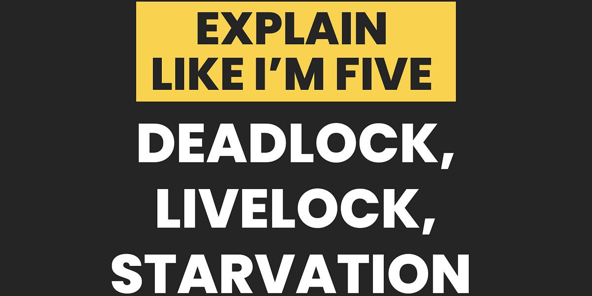 Deadlock, Livelock and Starvation Real World Examples