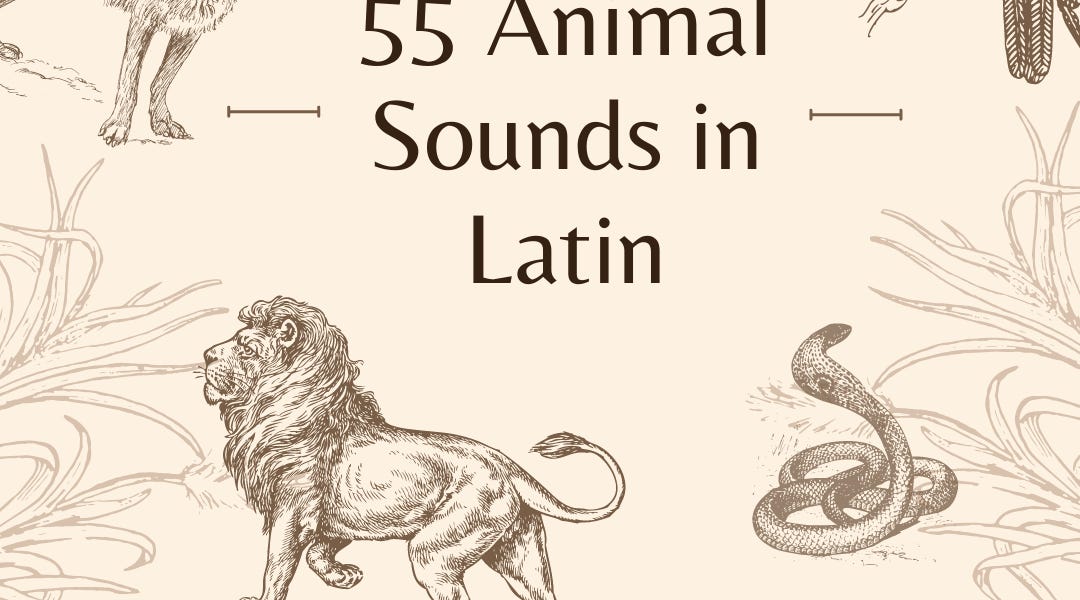 What does the fox (and 50 other animals) say in Latin?