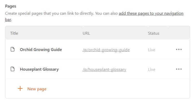 How to create a page on Substack - Linda's Substack