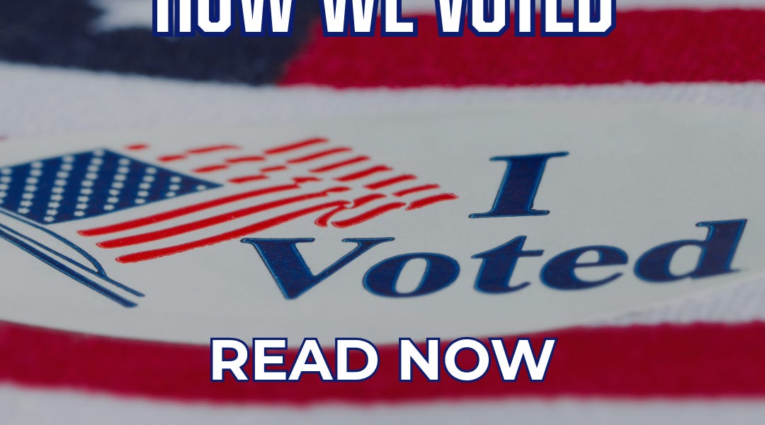 HOW WE VOTED - by Carrie Jones - Bar Harbor Story