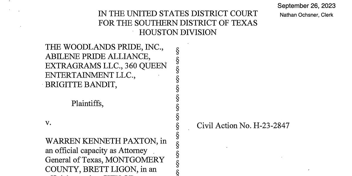 Texas's anti-drag law ruled unconstitutional, enforcement blocked