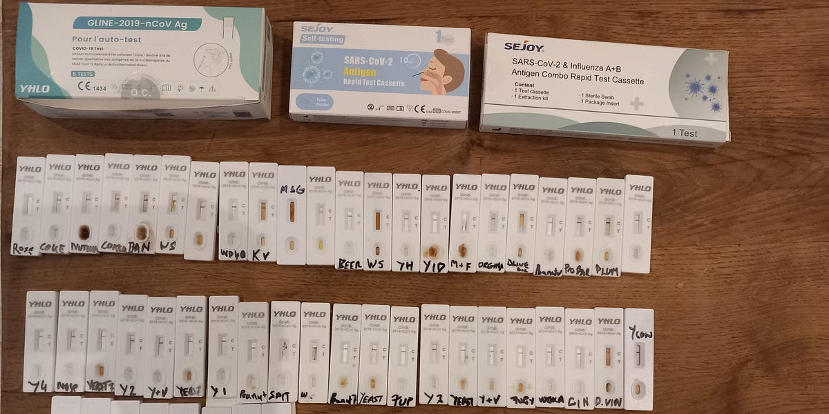 Rapid Antigen Test Controls - by Jamie Andrews