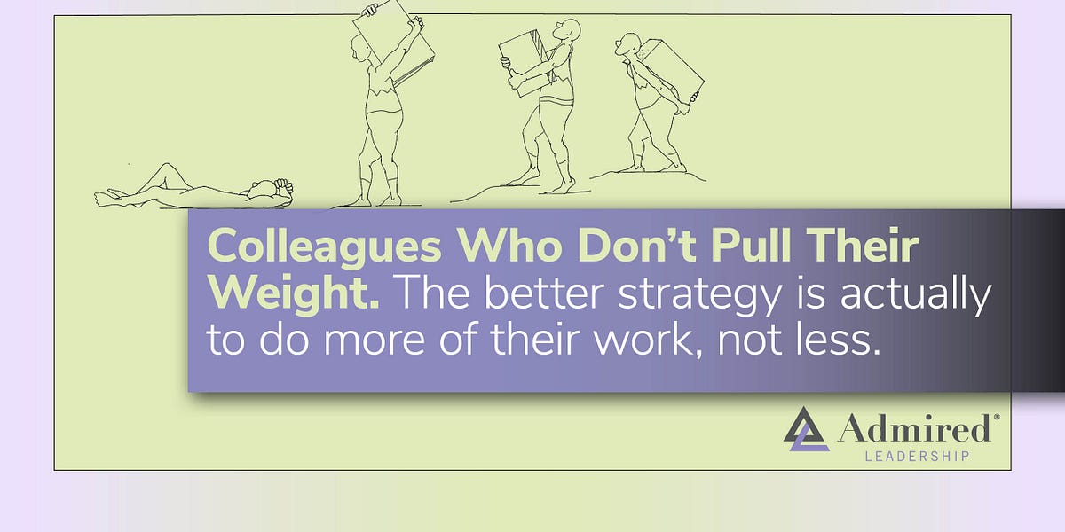 Colleagues Who Don’t Pull Their Weight