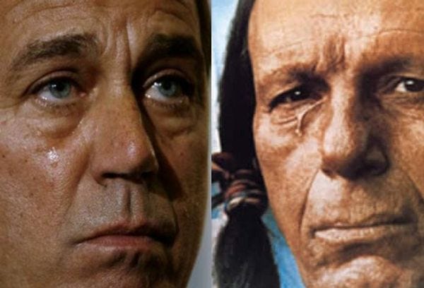 Crying John Boehner Wants You To Stop Saying He Tans