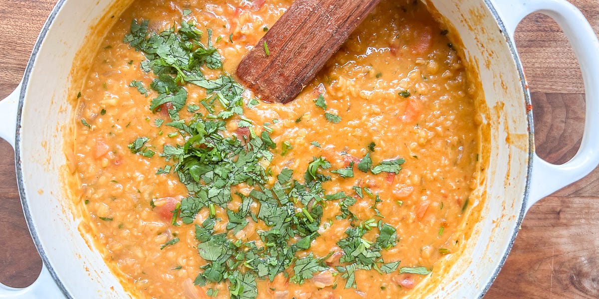 coconut curry lentil veggie stew - by Caroline Chambers