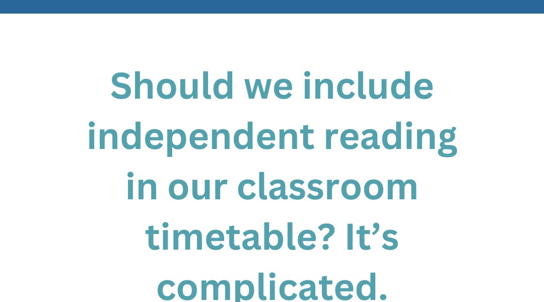 Should Your Curriculum Incorporate Independent Reading? We're With ...