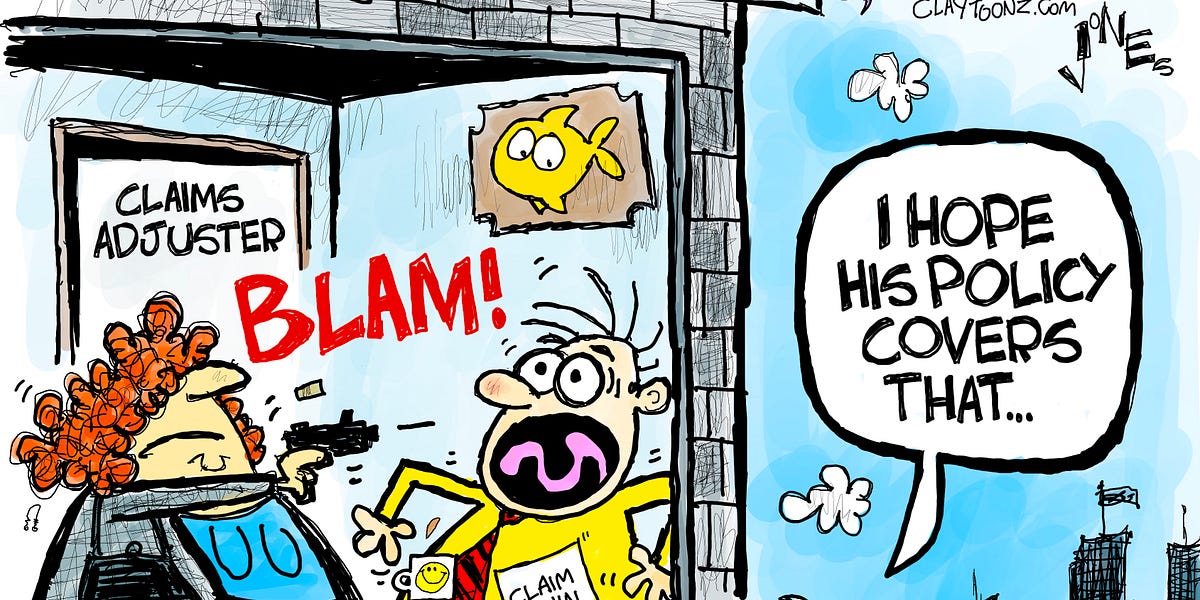 Insurance Shooting - by Clay Jones - Claytoonz
