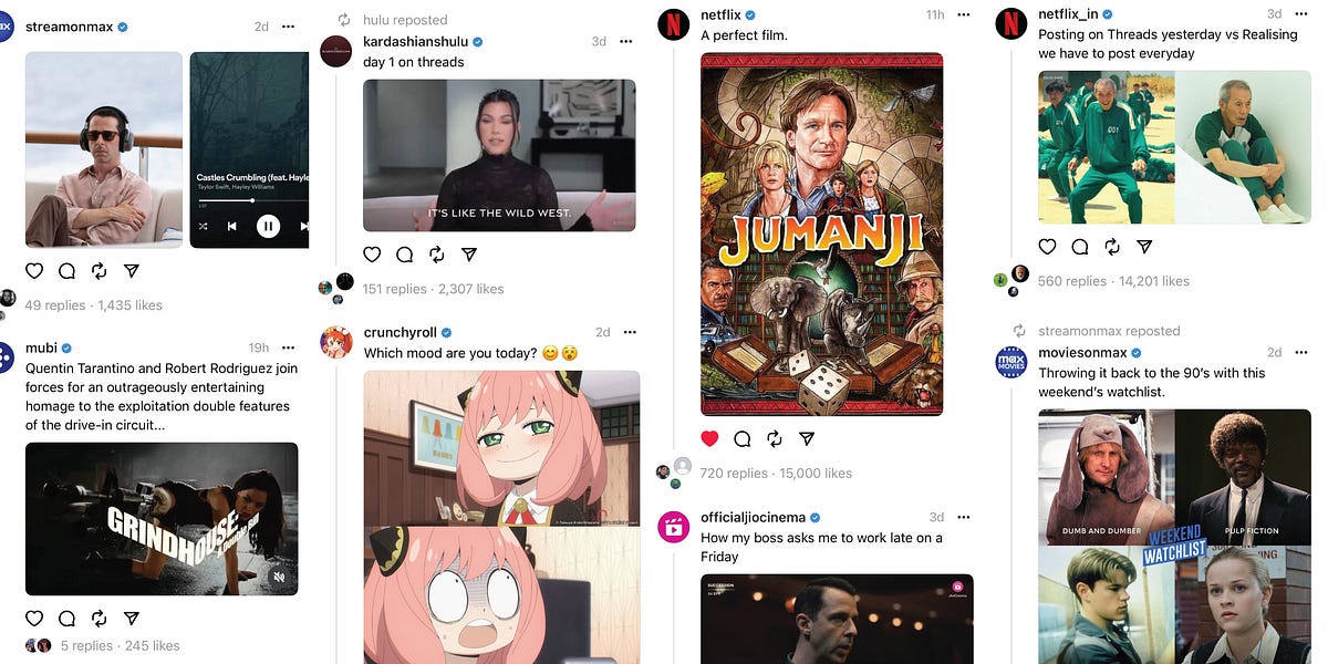 Why streaming services should join Threads. Now.