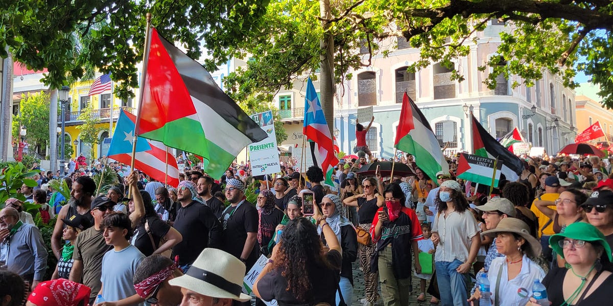 Marcha a favor de Palestina en Puerto Rico