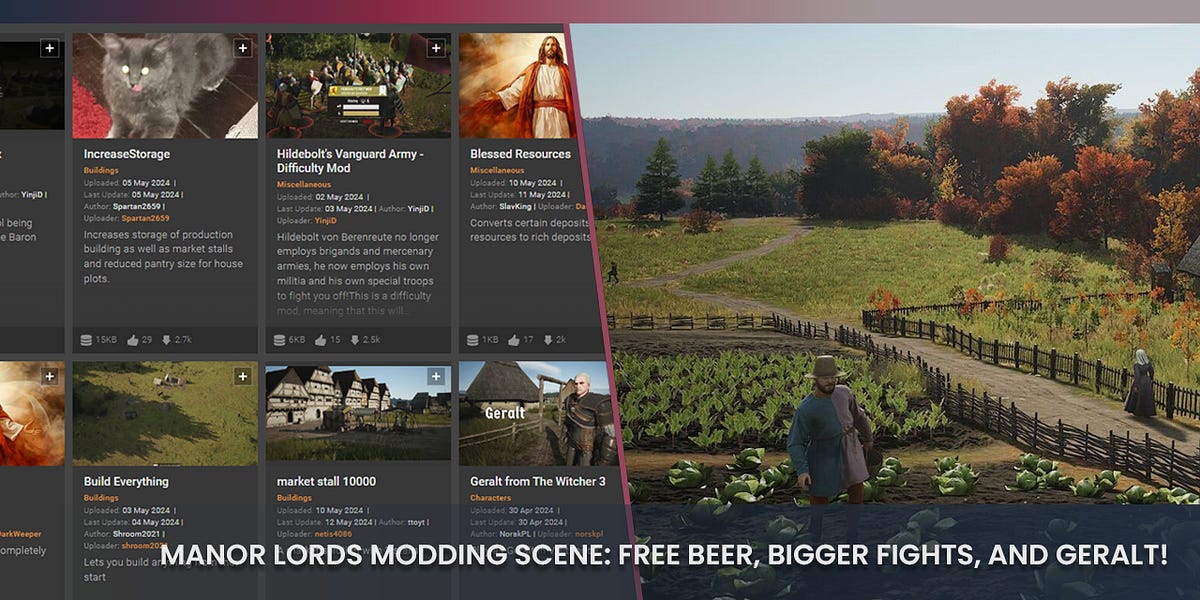 ModsLab Newsletter: Modding in Manor Lords, REDkit launched, Ghost of Tsushima's first mods, and ...