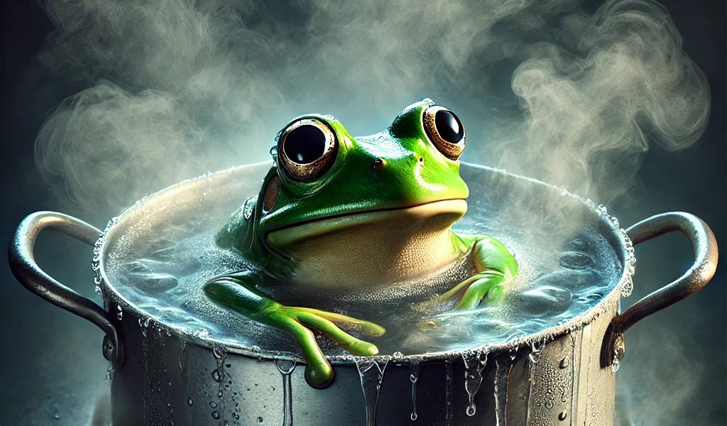Boiling frog syndrome - by Ben Tanaka - RetireJapan
