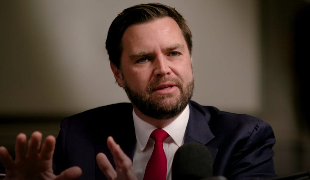 Human Butt-Hair JD Vance Dodges Simple Question In Smarmiest Way Imaginable