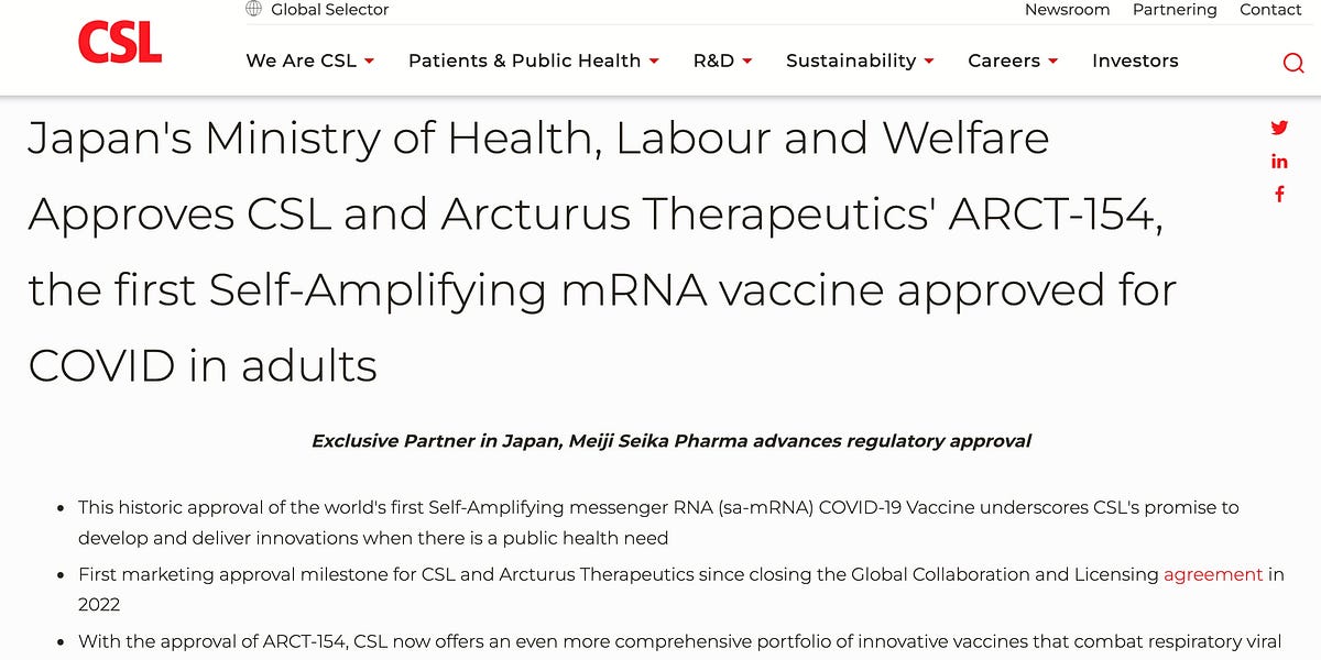 What is self-amplifying mRNA? - by Meryl Nass