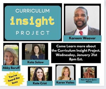 Meet the Curriculum Insight Project: Webinar Event