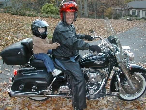 motorcycle grandpa - by mags - hellbilly international