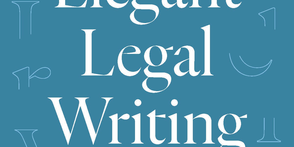 Elegant Legal Writing cover design released