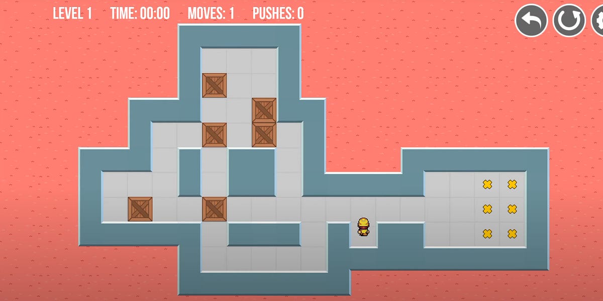 Life, the universe, and accidental Sokoban