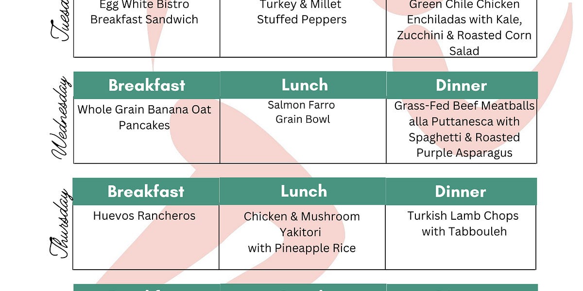Summer Menus: June 10th-14th