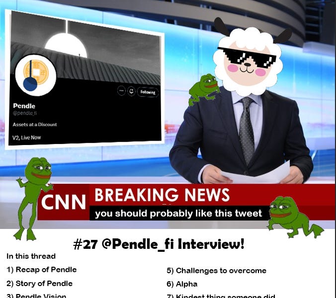 #27 @Pendle_fi Interview! - 2lambroz.eth’s Substack