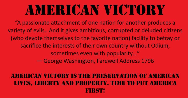 American Victory: Ending forever wars & rampant occupation