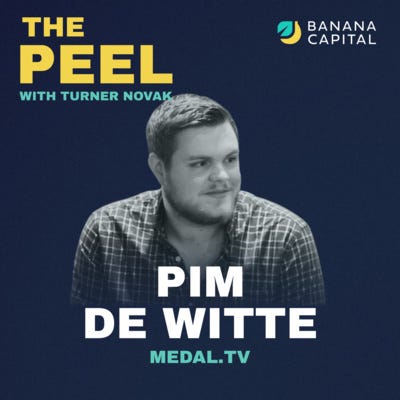 🎧🍌 Growing Medal to Tens of Millions of Users | Pim de Witte (Co-founder and CEO, Medal)