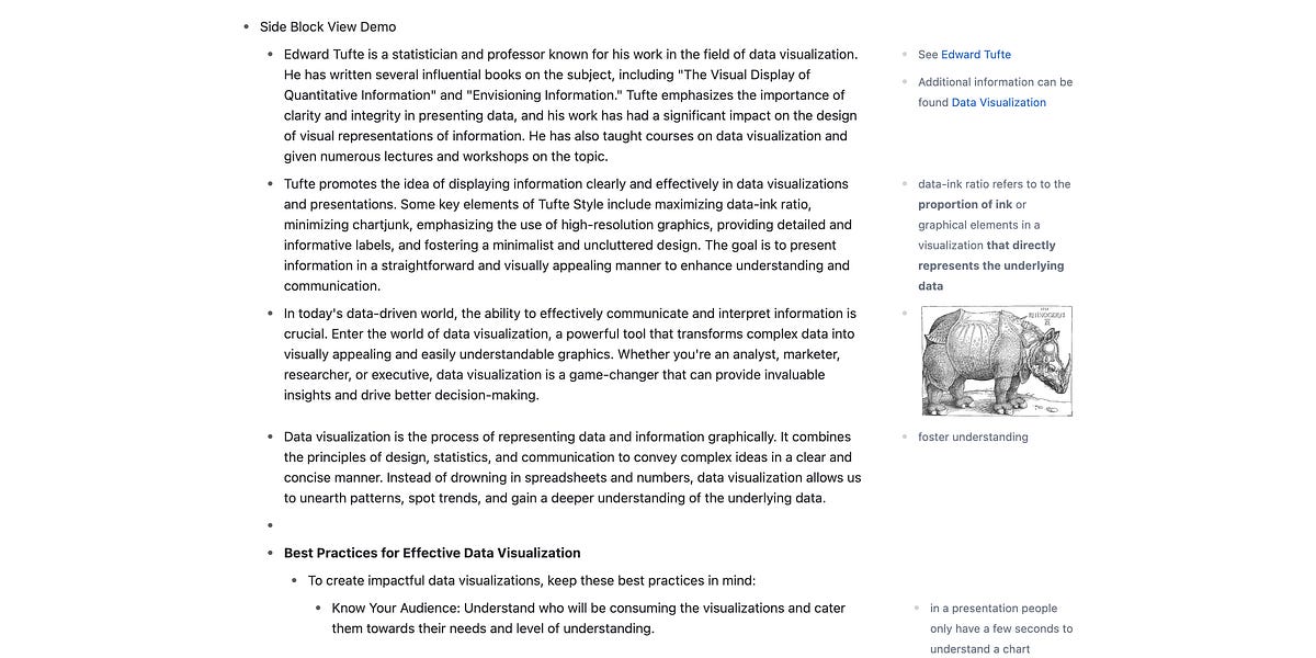 Tufte Style Side Notes For Roam Research