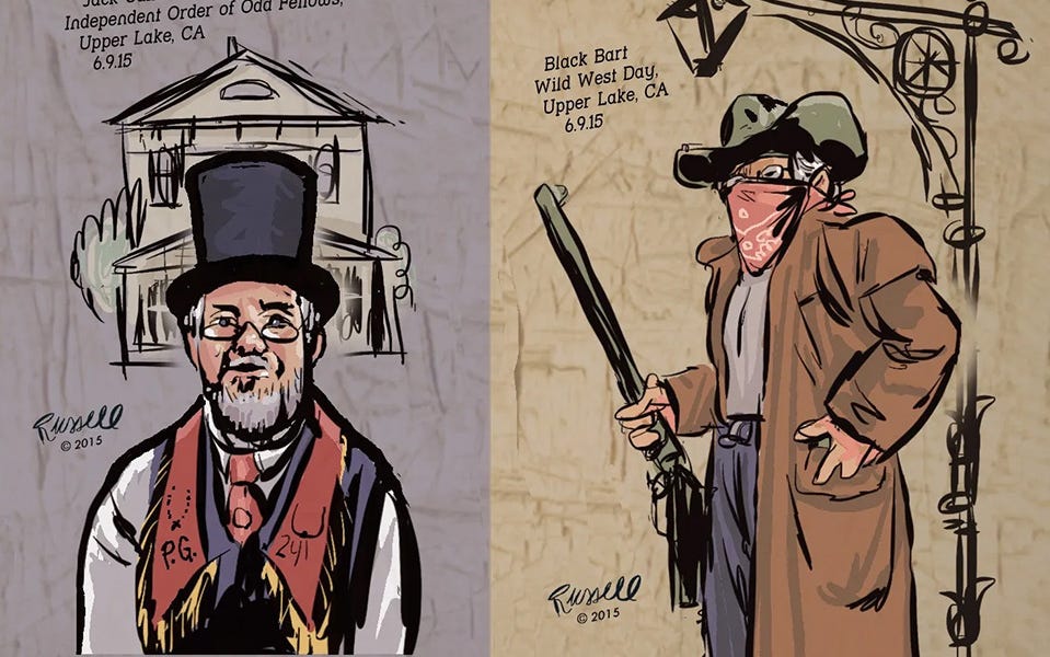 Draw Your Town - by Bill Russell - Illustrated Journalism